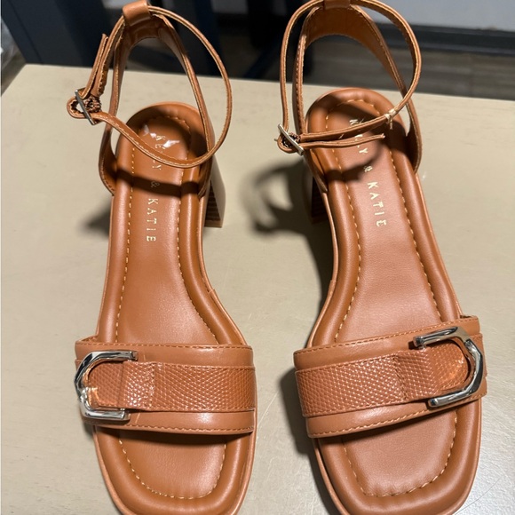 Kelly & Katie | Shoes | Kelly Katie Brown Ankle Strap Sandals | Poshmark